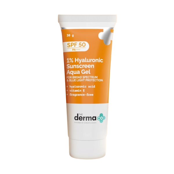 The Derma Co 1% Hyaluronic Sunscreen Aqua Ultra Light Gel with SPF 50 PA++++ - Budget Hut