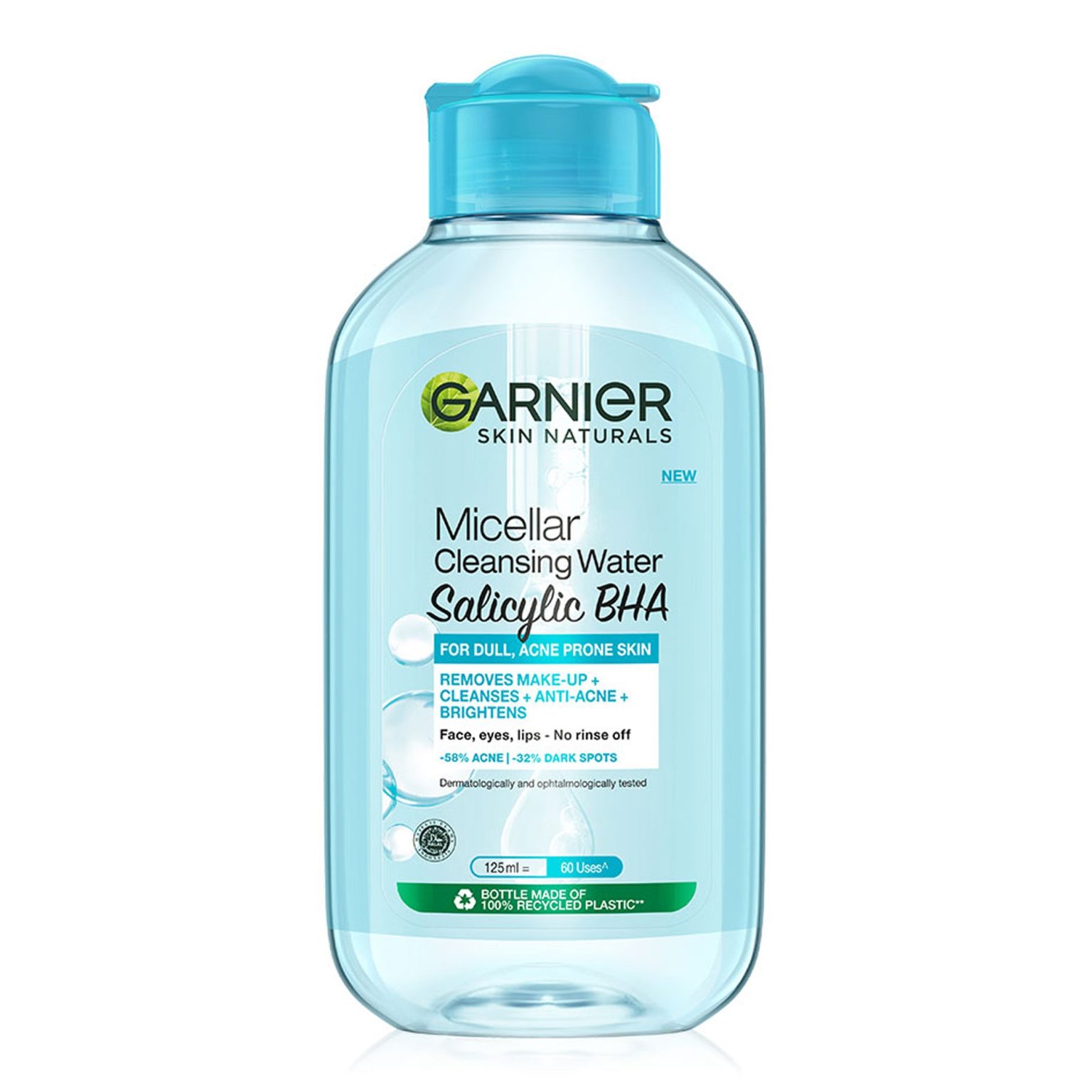 GARNIER Micellar Cleansing Water Blue For Oily, Acne-Prone Skin 125ml ...